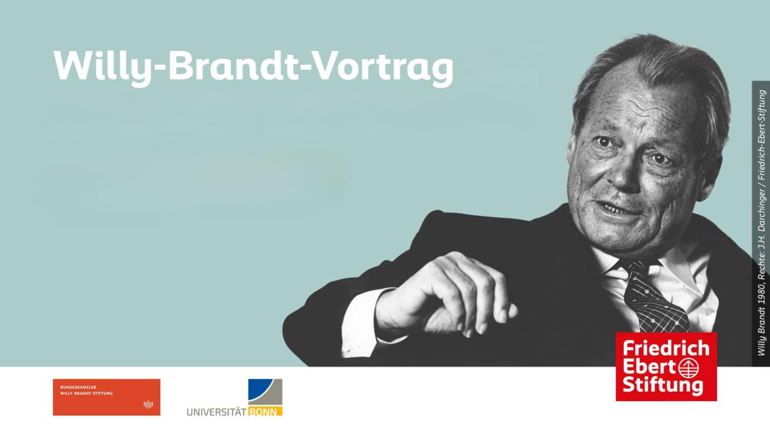 Willy-Brandt-Vortrag Bonn 2025 | Bundeskanzler Willy Brandt Stiftung